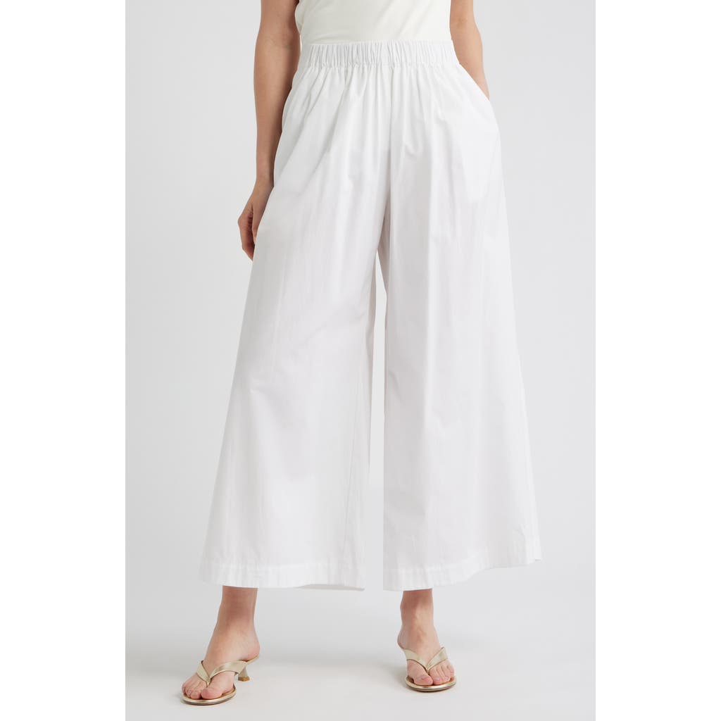 BOSS Talini Cotton Wide-Leg Pants